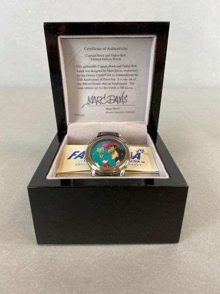 Disney Captain Hook Watch Created by Marc Davis - Matthew Bullock ...