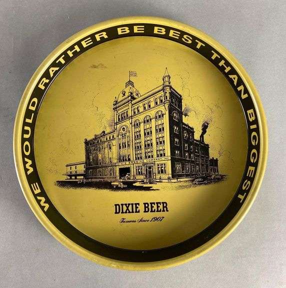 Best Than Biggest Dixie Beer Metal Advertising Beer Tray - Matthew ...