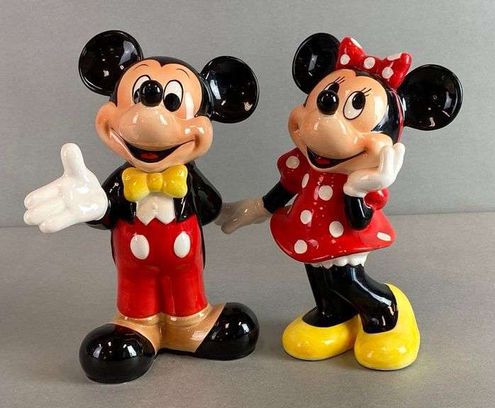 Disney Mickey and Minnie Mouse Porcelain Figurine Set - Matthew Bullock ...