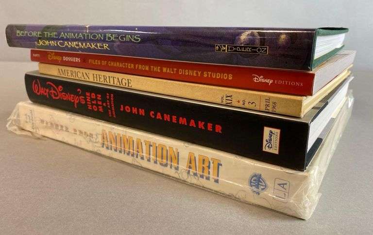 Group of 5 Disney and Warner Brothers Animation Books - Matthew Bullock ...