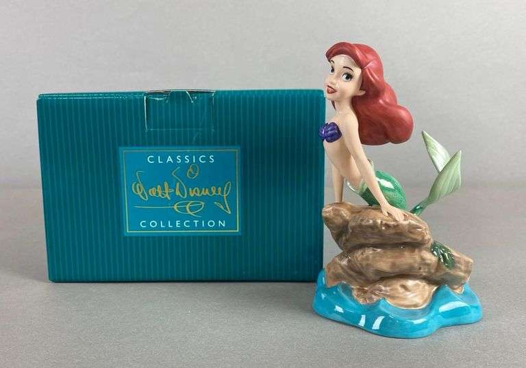 Disney The Little Mermaid Ariel Seaside Serenade Porcelain Figurine ...