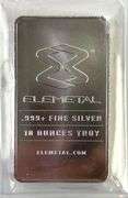 Elemental 10 oz .999 Fine Silver Bar - Matthew Bullock Auctioneers