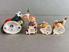 Group of 4 Disney The Three Little Pigs Porcelain Figurines - Matthew ...