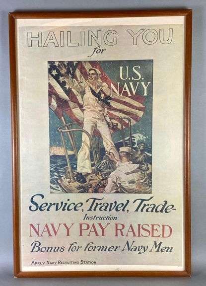 1973 Reproduction Hailing You for US Navy Propaganda Poster - Matthew ...