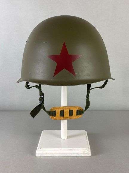 Cold War Czech Republic Painted Red Star Military Helmet - Matthew ...