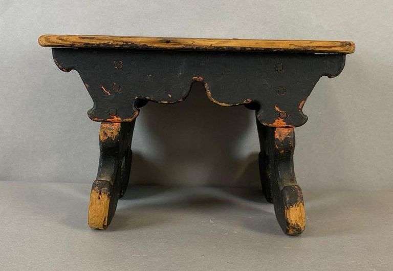 Primitive Step Stool - Matthew Bullock Auctioneers