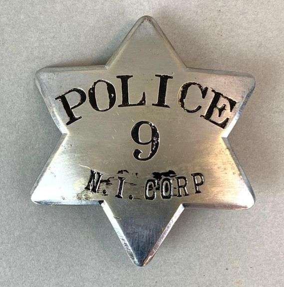 Police Badge 9 N.I. CORP - Matthew Bullock Auctioneers