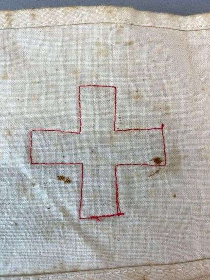 WW1 Era Red Cross Medic Arm Band - Matthew Bullock Auctioneers