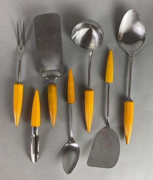 Set of Androck Cooking Utensils with Bakelite Handles - Matthew Bullock ...
