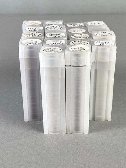 Partial Rolled Coin Storage Box of 1950s Lincoln Wheat Cents - Matthew ...