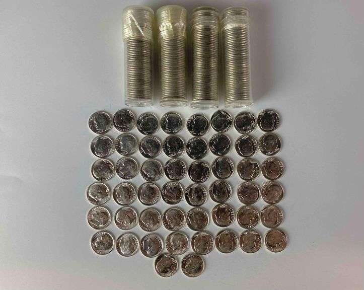 Group of (250) 1962-1964 Silver Roosevelt Dimes AU/BU - Matthew Bullock ...