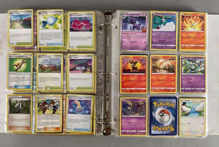 Binder of Approximately 500+ Pokemon Cards - Matthew Bullock Auctioneers