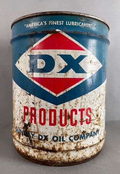 Sunday DX Products 5 Gallon Oil Advertising Can - Matthew Bullock ...