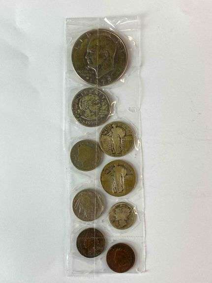 Group of (9) Assorted US Coins - Matthew Bullock Auctioneers