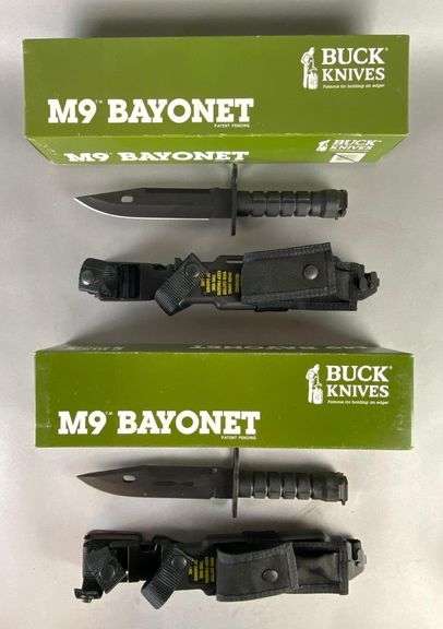 Group of 2 Buck Knives M9 Bayonets - Matthew Bullock Auctioneers