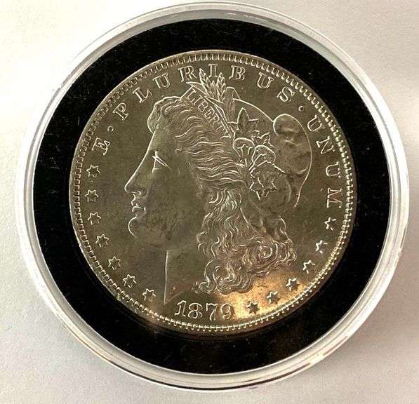 1879 S US Morgan Silver Dollar - Matthew Bullock Auctioneers