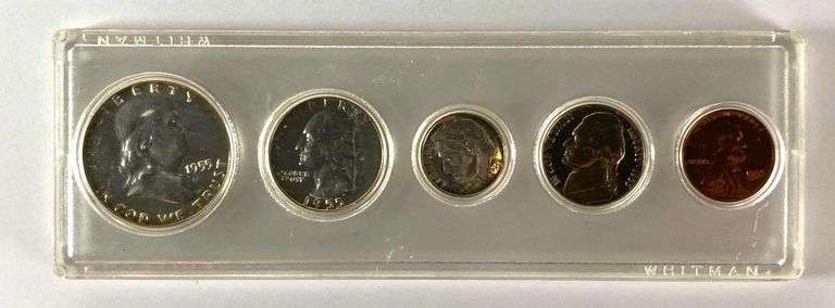 1955 US Proof Coin Set - Matthew Bullock Auctioneers