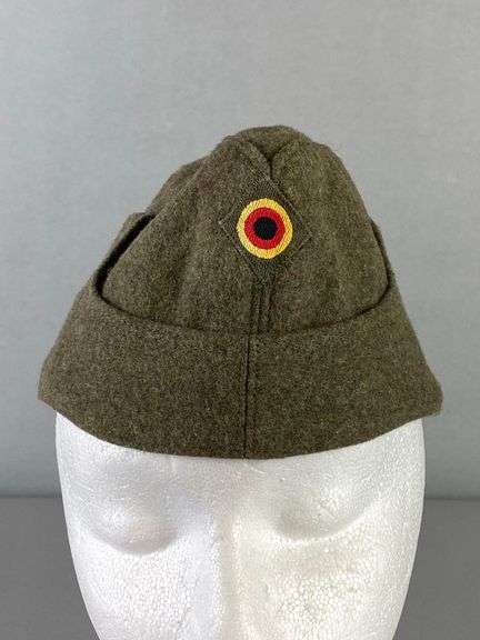 German Army Wool Garrison Side Cap - Matthew Bullock Auctioneers