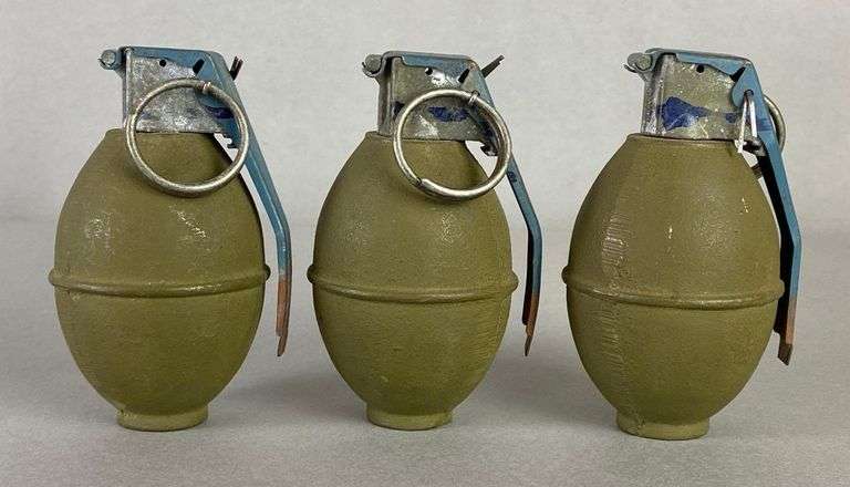 Group of 3 Inert Fuze M228 RFX55 Lemon Grenades - Matthew Bullock ...