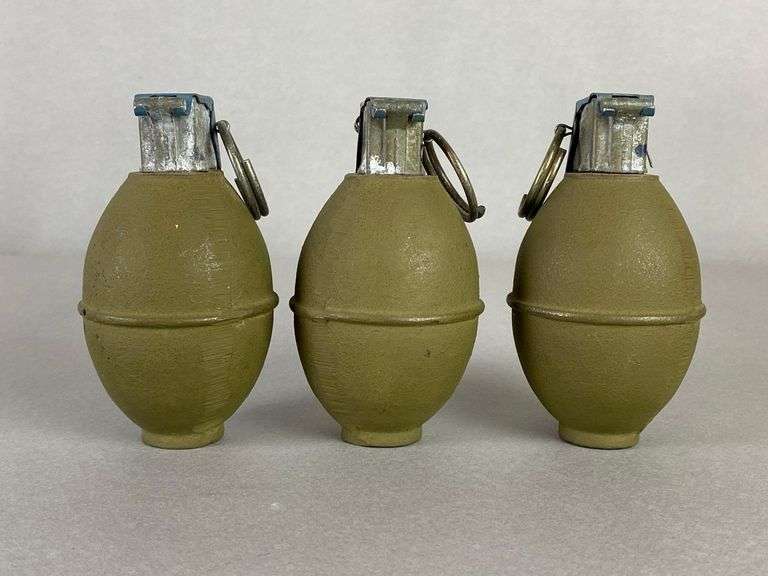 Group of 3 Inert Fuze M228 RFX55 Lemon Grenades - Matthew Bullock ...