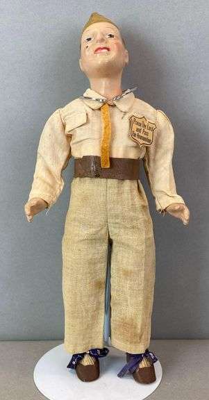 1942 WW2 Freundlich Novelty Composite Soldier Doll - Matthew Bullock ...