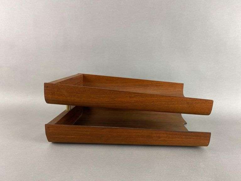 Mid-Century Modern Walnut Desktop File Organizer - Matthew Bullock ...
