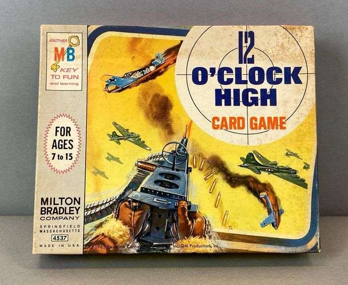 Milton Bradley 12 Oclock High Card Game - Matthew Bullock Auctioneers