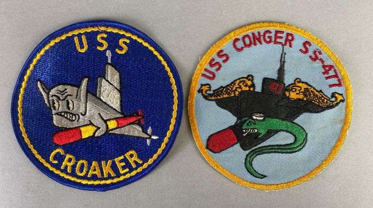 Group of US Navy Submarine Patches - Matthew Bullock Auctioneers