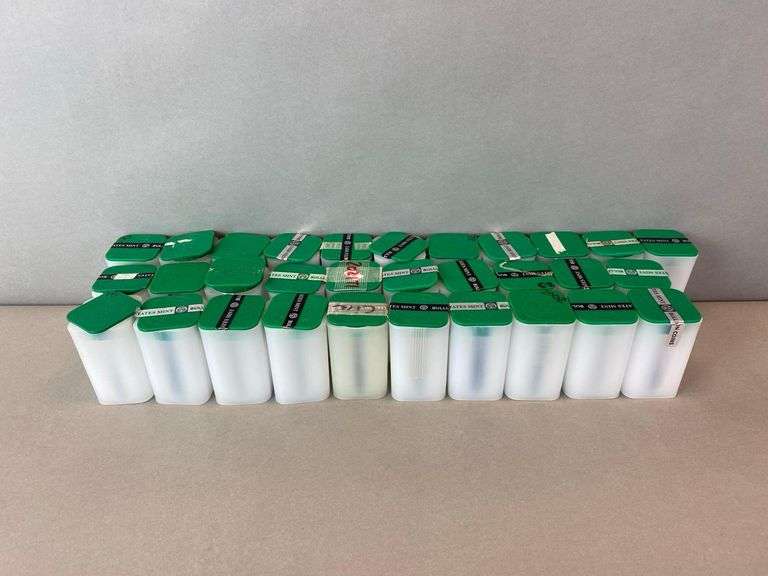 Group of 31 Plastic US Mint American Silver Eagle Storage Tube ...