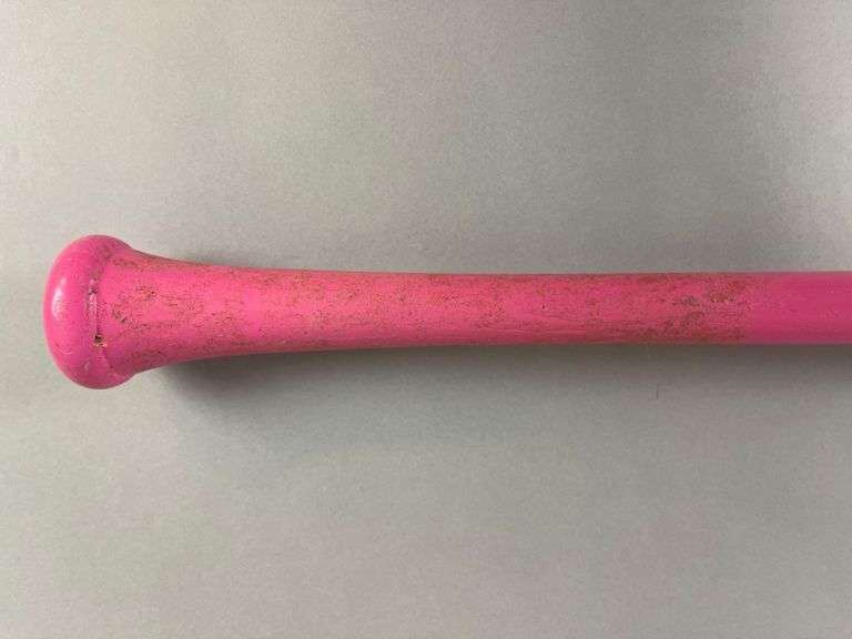 2013 Logan Schafer Game Used Pink Breast Cancer Awareness Bat - Matthew ...