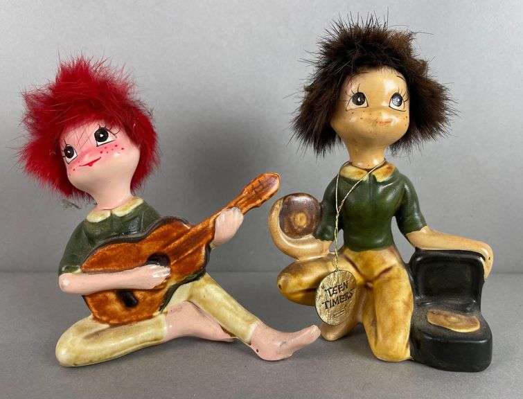 Pair of Napcoware Teen Timers Ceramic Figurines - Matthew Bullock ...
