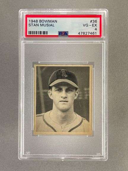 1948 Bowman Stan Musial #36 PSA 4 Rookie - Matthew Bullock Auctioneers