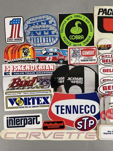 Group of Auto Related Advertising Decals and Stickers and More ...