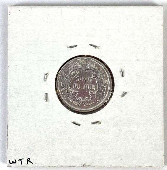 1874 US Seated Liberty Arrows Dime - Matthew Bullock Auctioneers