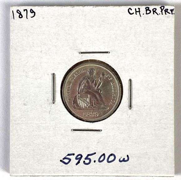 1879 US Seated Liberty Dime - Matthew Bullock Auctioneers
