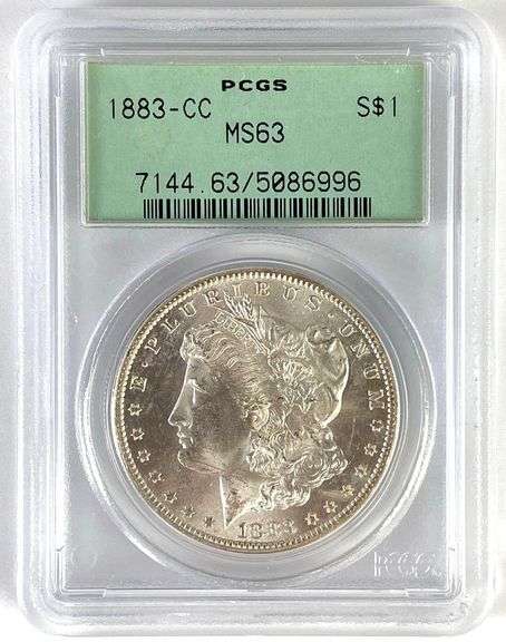 1883-CC US Morgan Silver Dollar PCGS MS63 - Matthew Bullock Auctioneers