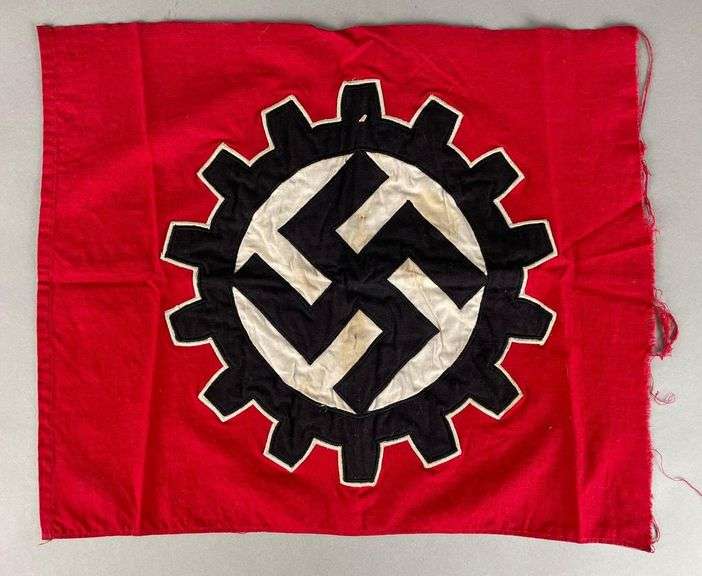 WW2 German DAF Labor Front Flag - Matthew Bullock Auctioneers