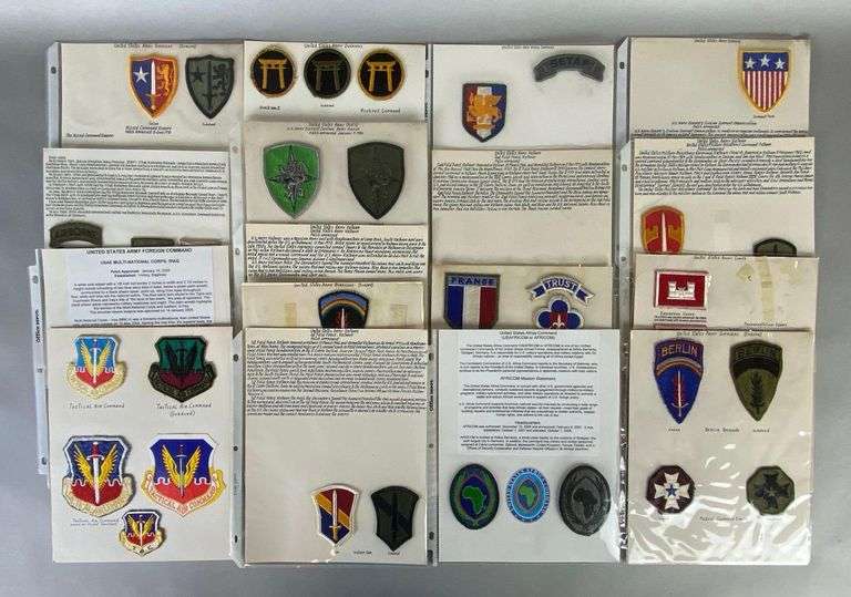 Group of US Military Foreign Station Patches and More - Matthew Bullock ...