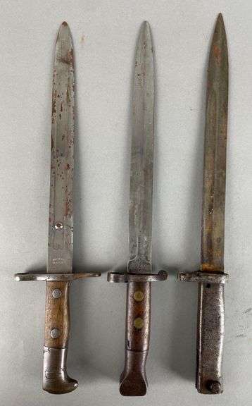 Group of 3 WW2 Era Bayonets - Matthew Bullock Auctioneers