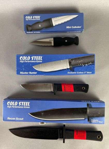 Group of 3 Cold Steel High Performance Fixed Blade Knives - Matthew ...