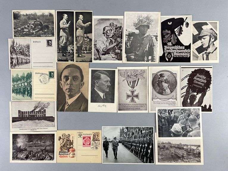 Group of 20 WW2 German Propaganda Postcards and Ephemera - Matthew ...