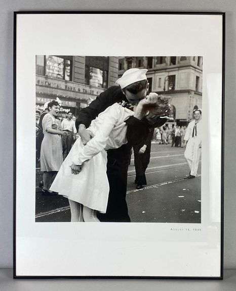 Kiss in Times Square August 14, 1945 Poster - Matthew Bullock Auctioneers