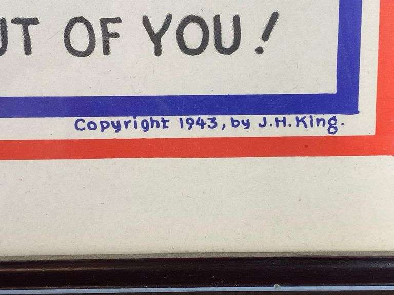 1943 WW2 J.H. King We’ve Made a Monkey Out of You Propaganda Poster ...