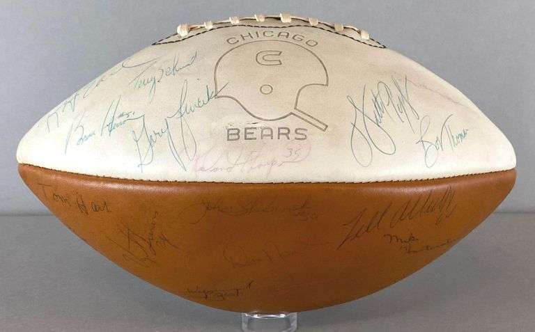 1978 Chicago Bears Team Signed Football with 31 Autographs - Matthew ...