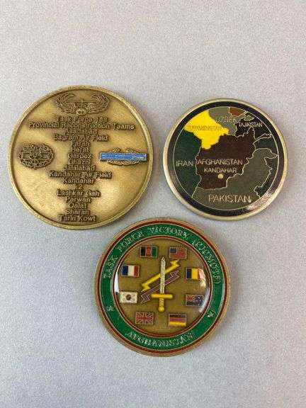 Group of 3 Operation Enduring Freedom US Military Challenge Coins ...