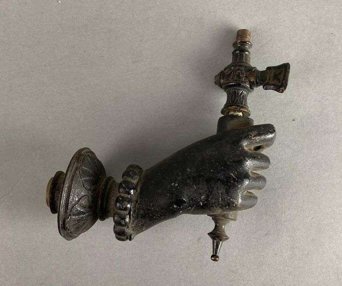 Antique Victorian Era Cast Iron Hand Gas Light Fixture - Matthew ...