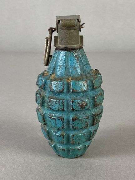 WW2 Era Fuze MIOA3 Pineapple Practice Grenade - Matthew Bullock Auctioneers