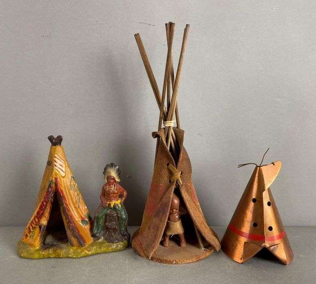 Group of Native American Tepee Incense Burners and More - Matthew ...