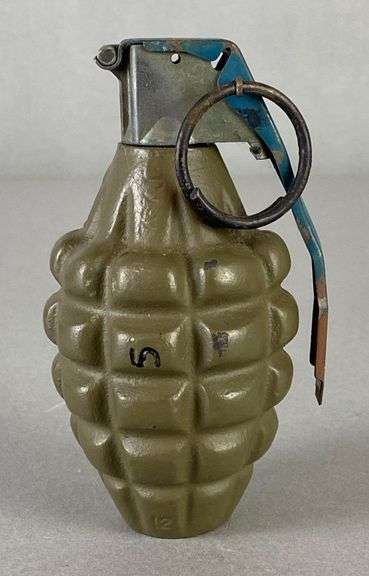 Inert WW2 Era Fuze M228 Pineapple Grenade - Matthew Bullock Auctioneers
