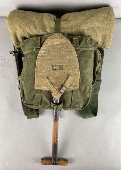 WW2 U.S. Military Backpack with Bayonet and More - Matthew Bullock ...
